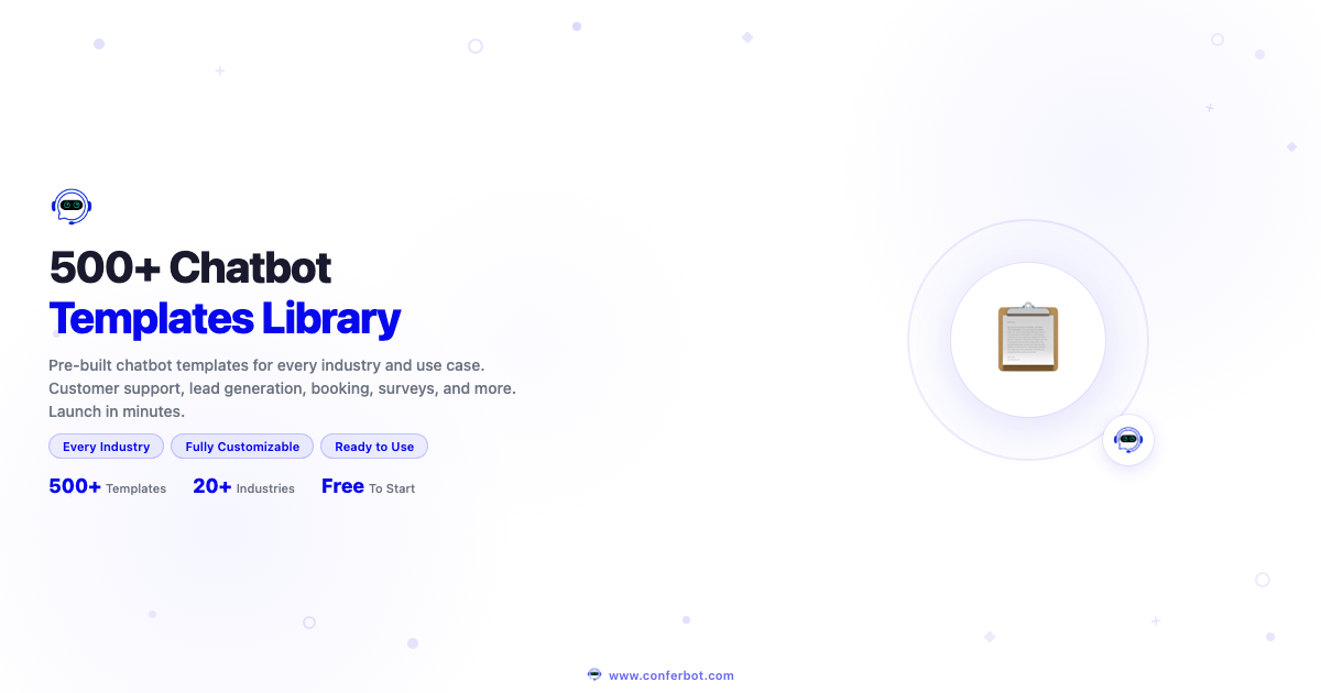 239+ Free AI Chatbot Templates (2026) | Conferbot